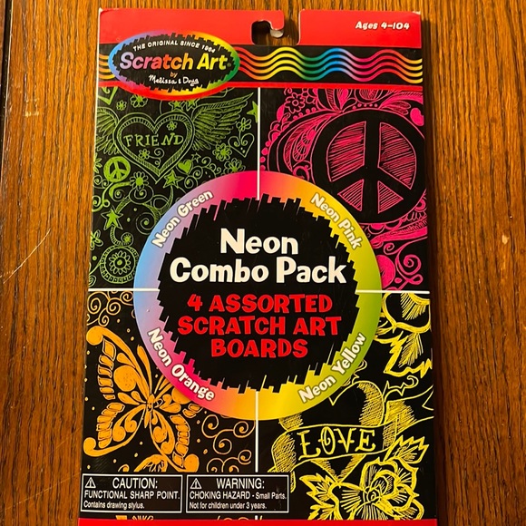 Toys | Neon Combo Pack Scratch Art | Poshmark